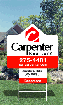 Carpenter Realtors Signs Model CAR_6X20_NI in Specific Products | Dee Sign®