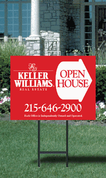 Open House Signs for Keller Williams PA Realty | Dee Sign®