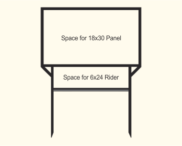 Builders & Contractors Signs Model 219_FO_8 in Frames Only | Dee Sign®