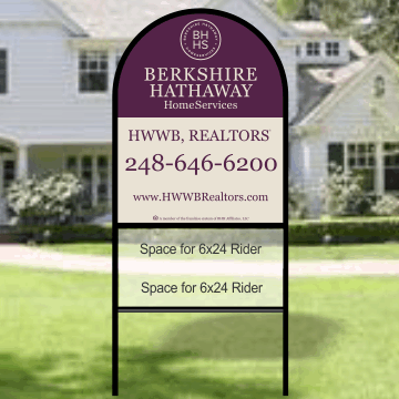 BHHS HWWB, REALTORS Model 258_OFF_CRM_148 in Signs & Frames | Dee Sign®