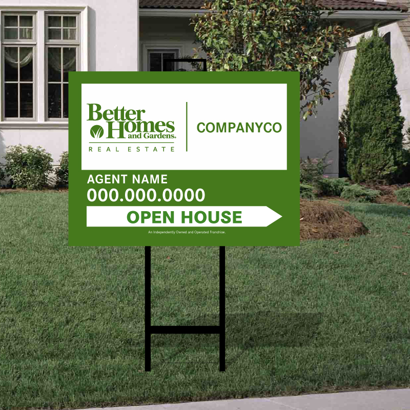 Open House Signs for Better Homes and Gardens® Real Estate | Dee Sign®