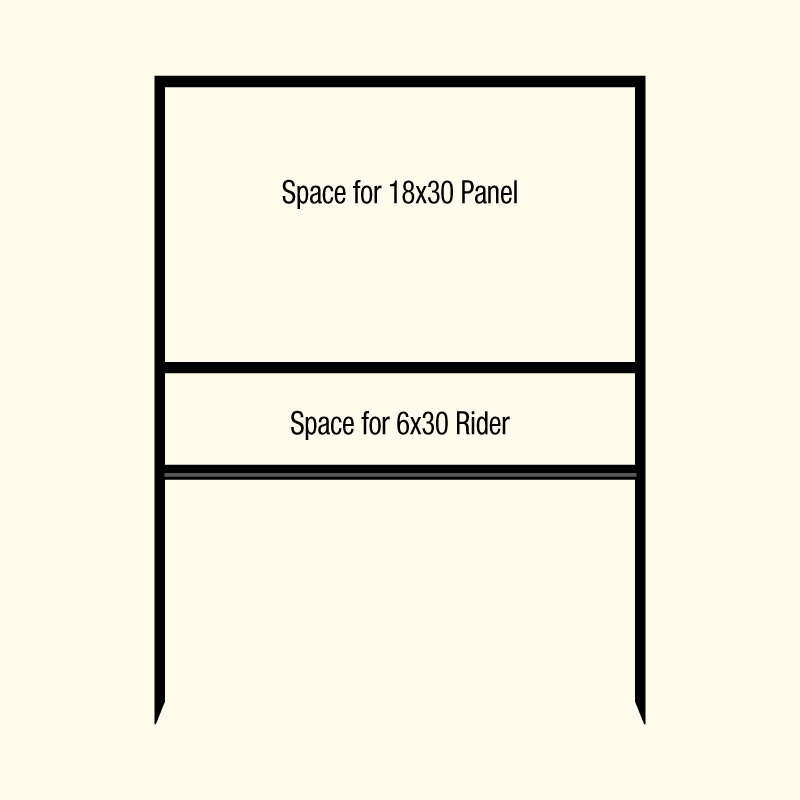 Builders & Contractors Signs Model BUILD222FO in Frames Only | Dee Sign®