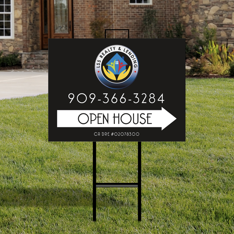Open House Signs for California Independent Real Estate | Dee Sign®