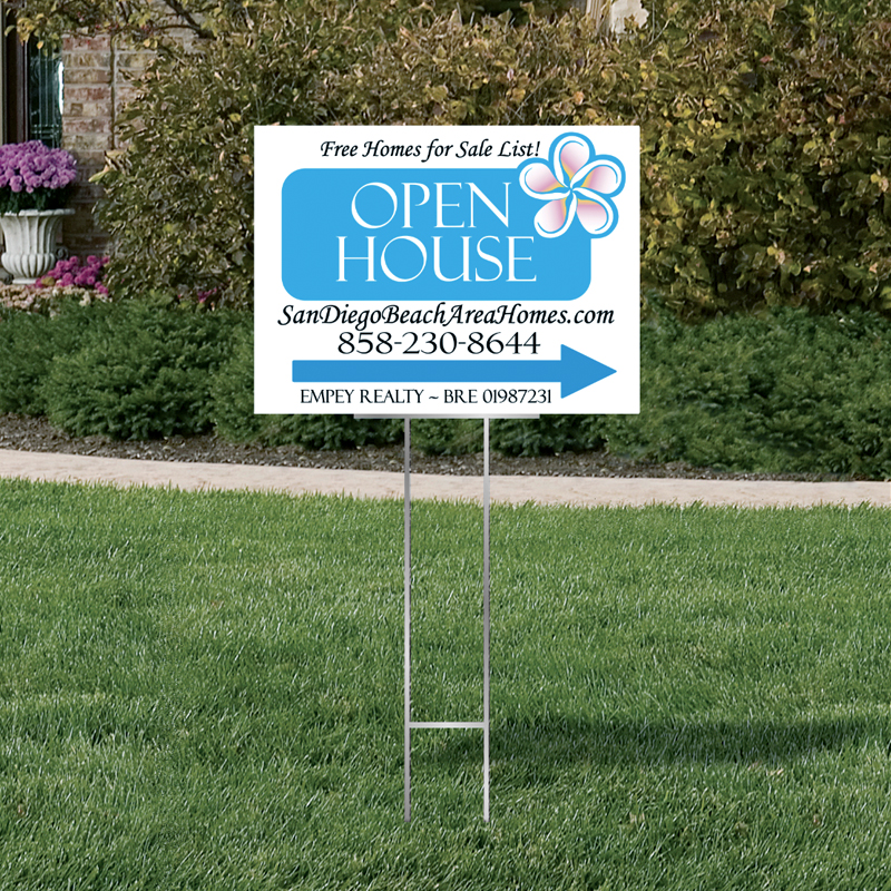 Open House Signs for California Independent Real Estate | Dee Sign®