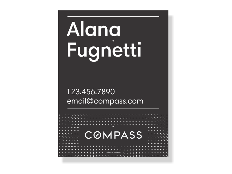 Compass Real Estate Group Model 24X18_DS1_167 in Hanging Sign Panels ...