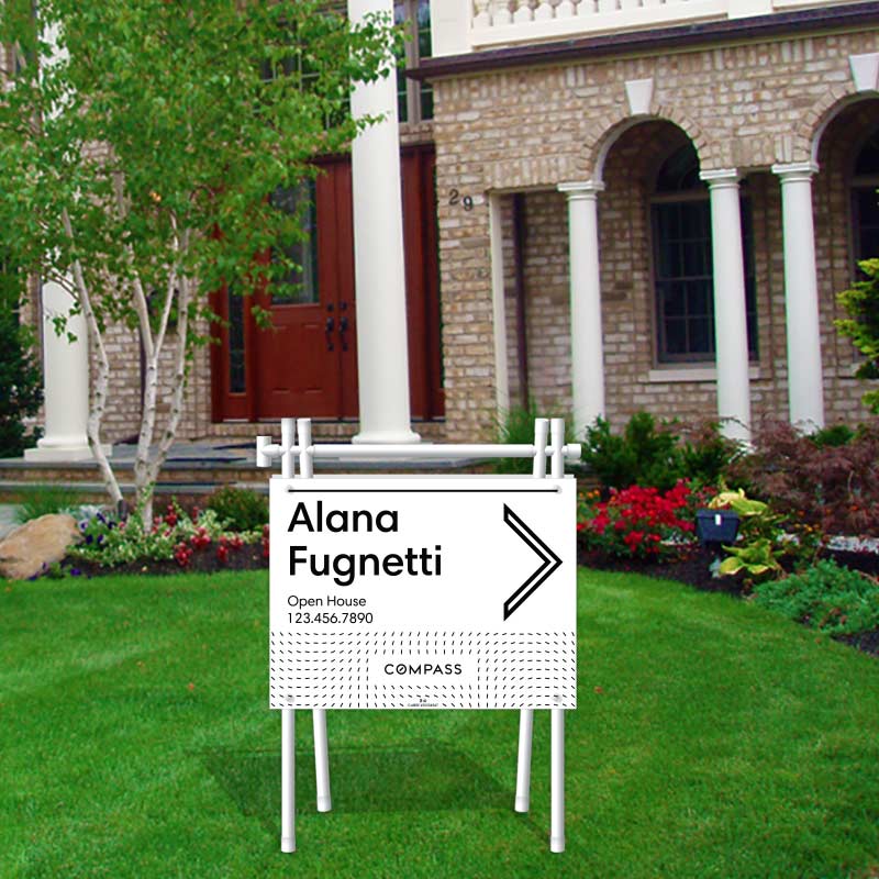 Open House Signs for Compass Real Estate Group | Dee Sign®