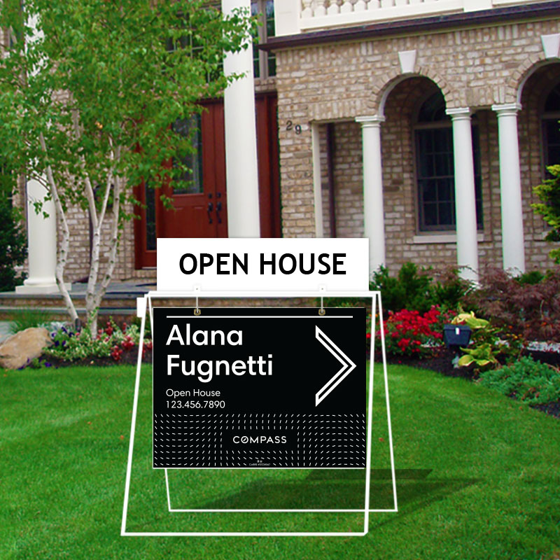 Open House Signs for Compass Real Estate Group | Dee Sign®