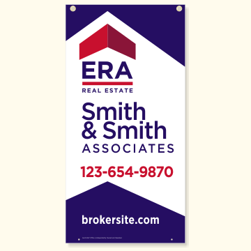 ERA Real Estate Model 36X18_H_OFF_2LD_5 in Hanging Sign Panels | Dee Sign®