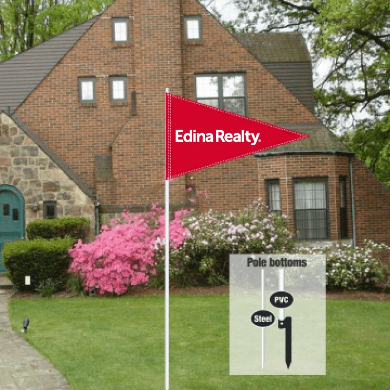 Custom Pennant Flags Signs for Edina Realty | Dee Sign®