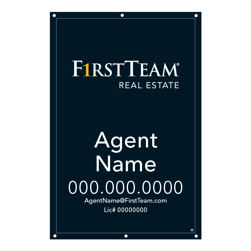 F1rstTeam Real Estate Model 36X24_STD_AGT_178 in Hanging Sign Panels ...