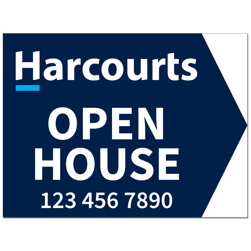 Open House Signs for Harcourts | Dee Sign®