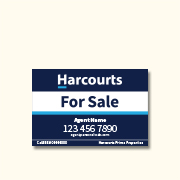 Harcourts Signs - quality Hanging Sign Panels | Dee Sign®