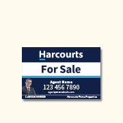 Harcourts Signs - quality Hanging Sign Panels | Dee Sign®