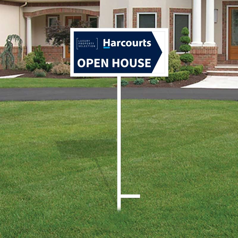 Open House Signs for Harcourts | Dee Sign®