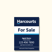 Harcourts Signs - quality Hanging Sign Panels | Dee Sign®