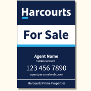 Harcourts Signs - quality Hanging Sign Panels | Dee Sign®