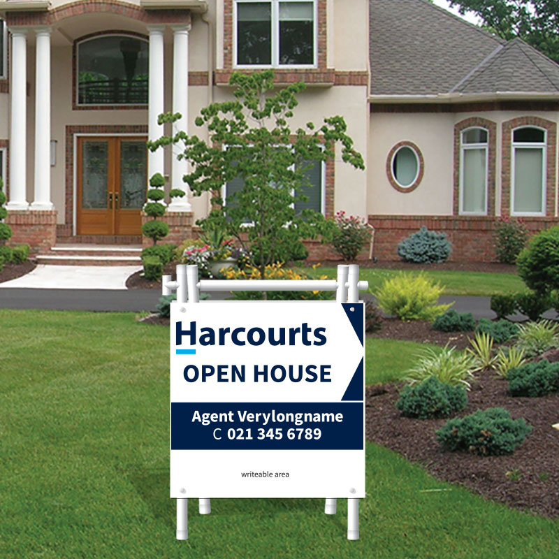 Open House Signs for Harcourts | Dee Sign®