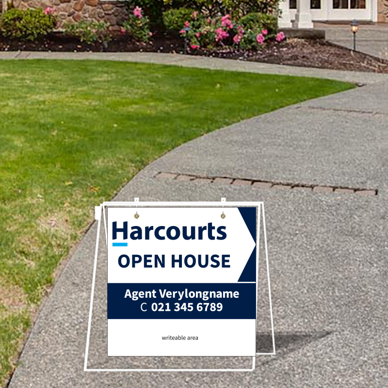 Open House Signs for Harcourts | Dee Sign®