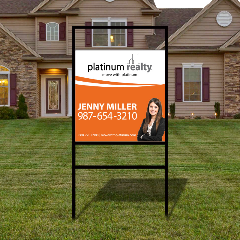 Platinum Realty Admin Model 250_AGT_229 in Signs & Frames | Dee Sign®