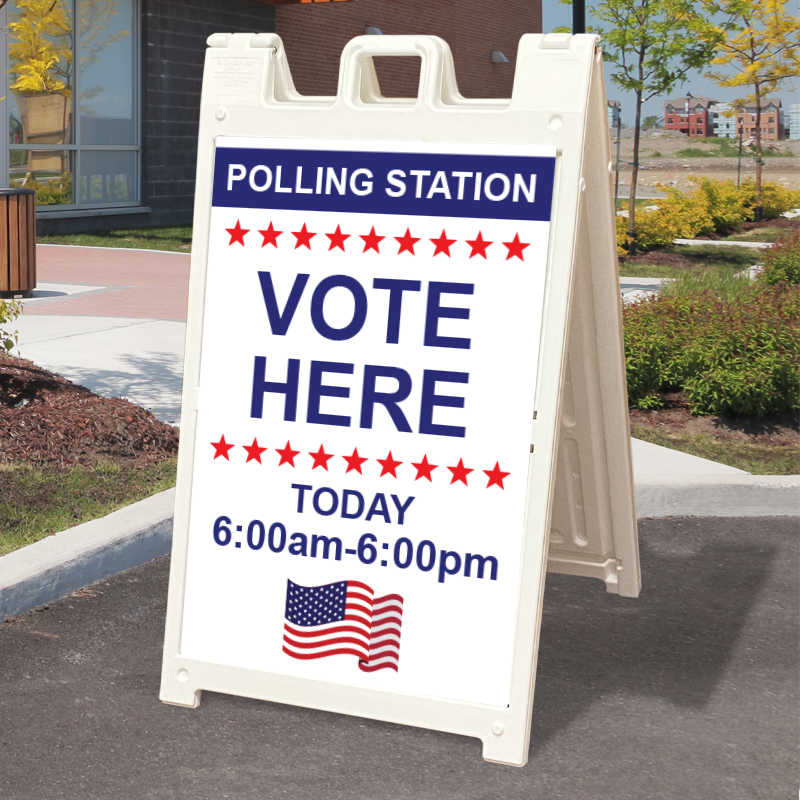 Polling Place Model BS36_36X24_V_101 in Signs & Frames | Dee Sign®