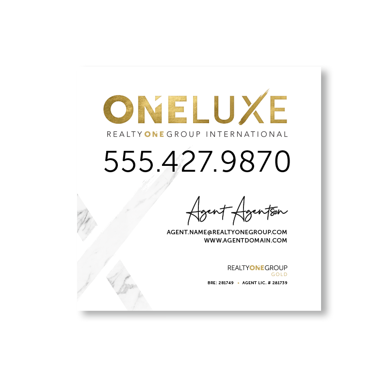 Realty One Luxe Model 24X24H_LUX1_275 in | Dee Sign®