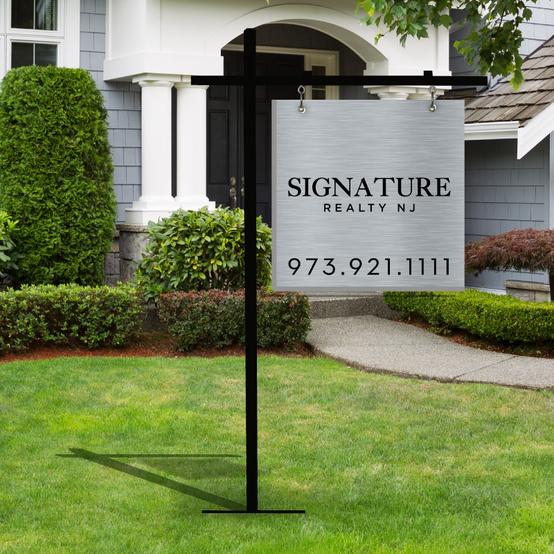 Signature Realty NJ Model 860_CS_288 in Hanging Sign Panels | Dee Sign®