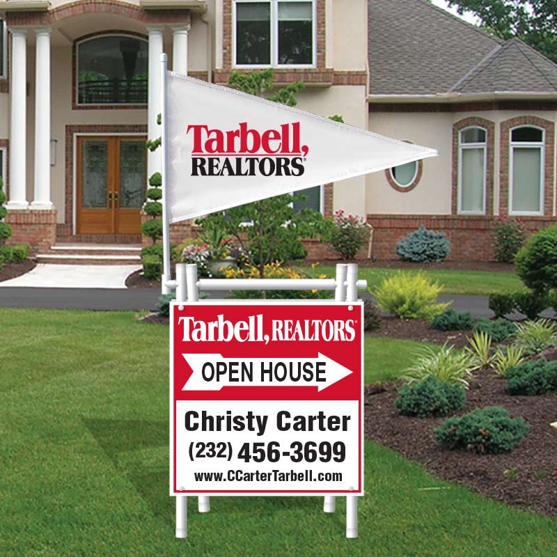 Open House Signs for Tarbell, Realtors | Dee Sign®