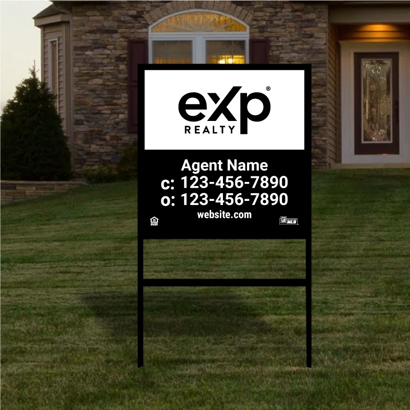 eXp Realty Model 203_BLK_206 in Signs & Frames | Dee Sign®